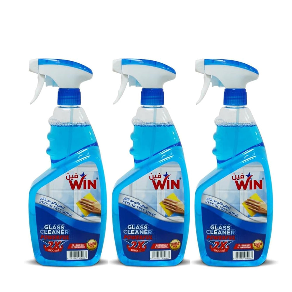 WIN GLASS CLEANER 1L ( 2 + 1 ) free
