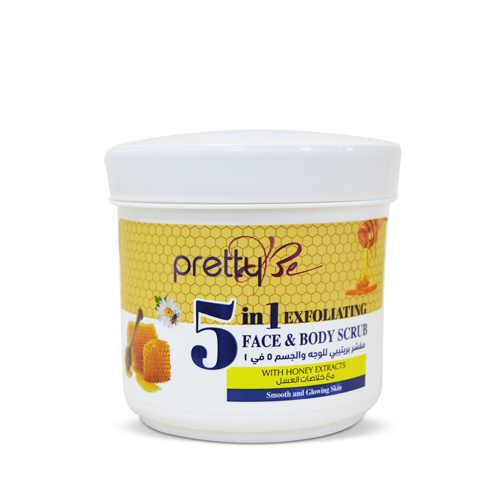 PRETTY BE-5IN1 FACE&BODY SCRUB-HONEY-550ML