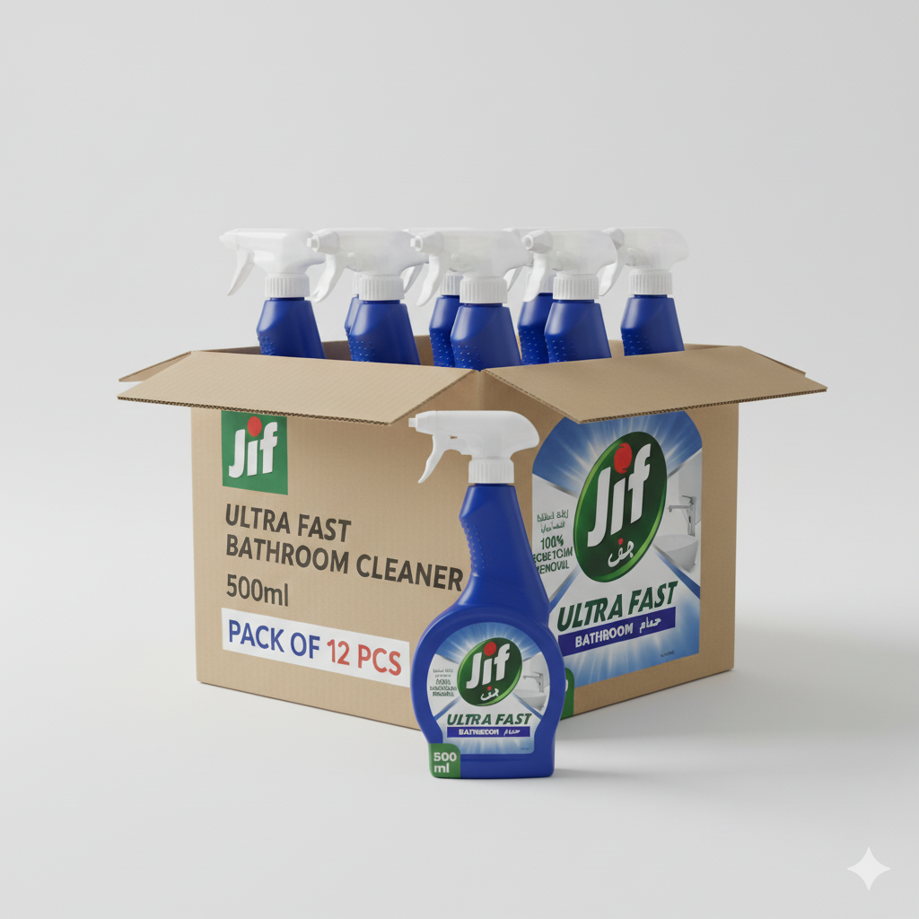 Jif Bathroom Cleaner Spray 500ML | Pack of 12 – Cleaning Superstore