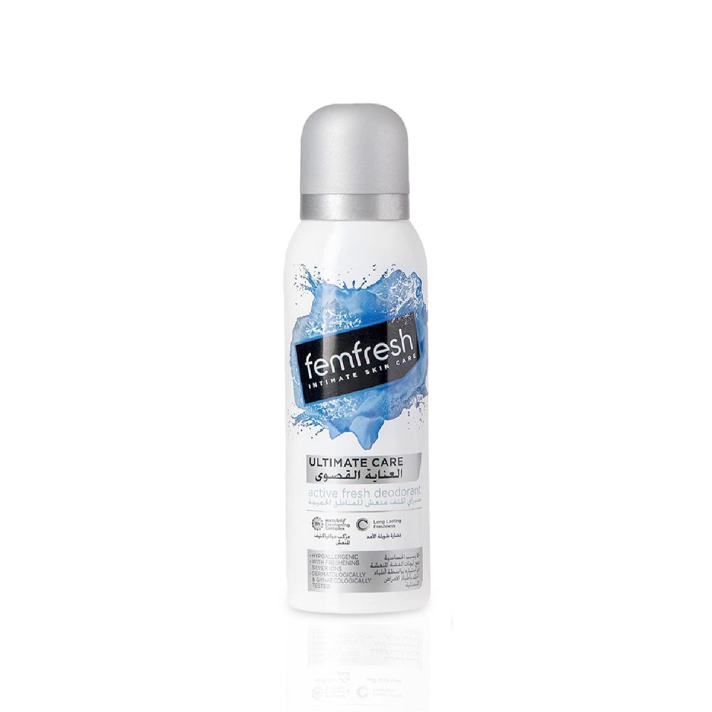 FemFresh Intimate Silver Active Fresh Deodorant 125ml
